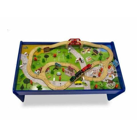Jeronimo 100 Piece Train Set With Table - Reddy Set Go